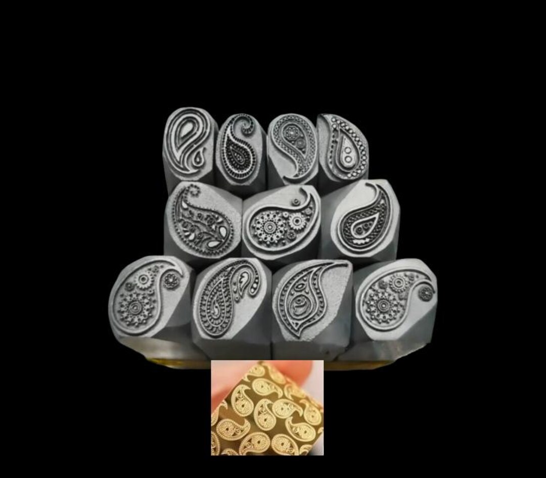 Paisley Metal Stamp Embossing Engraving Steel Punches Jewelry Metal ...