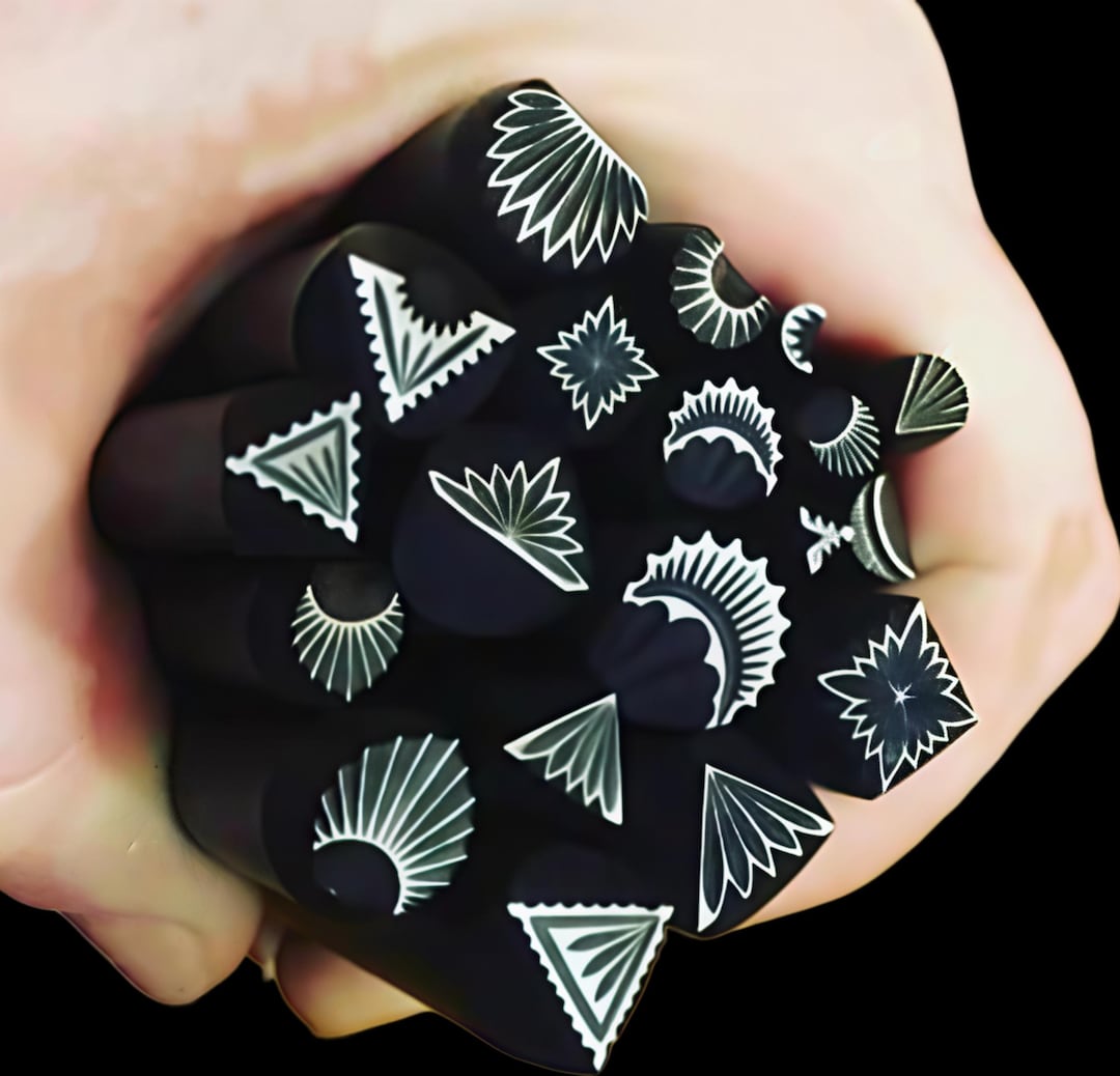 Iris/arch/triangle Indian Navajo Inspired Steel Punches Jewelry Metal ...