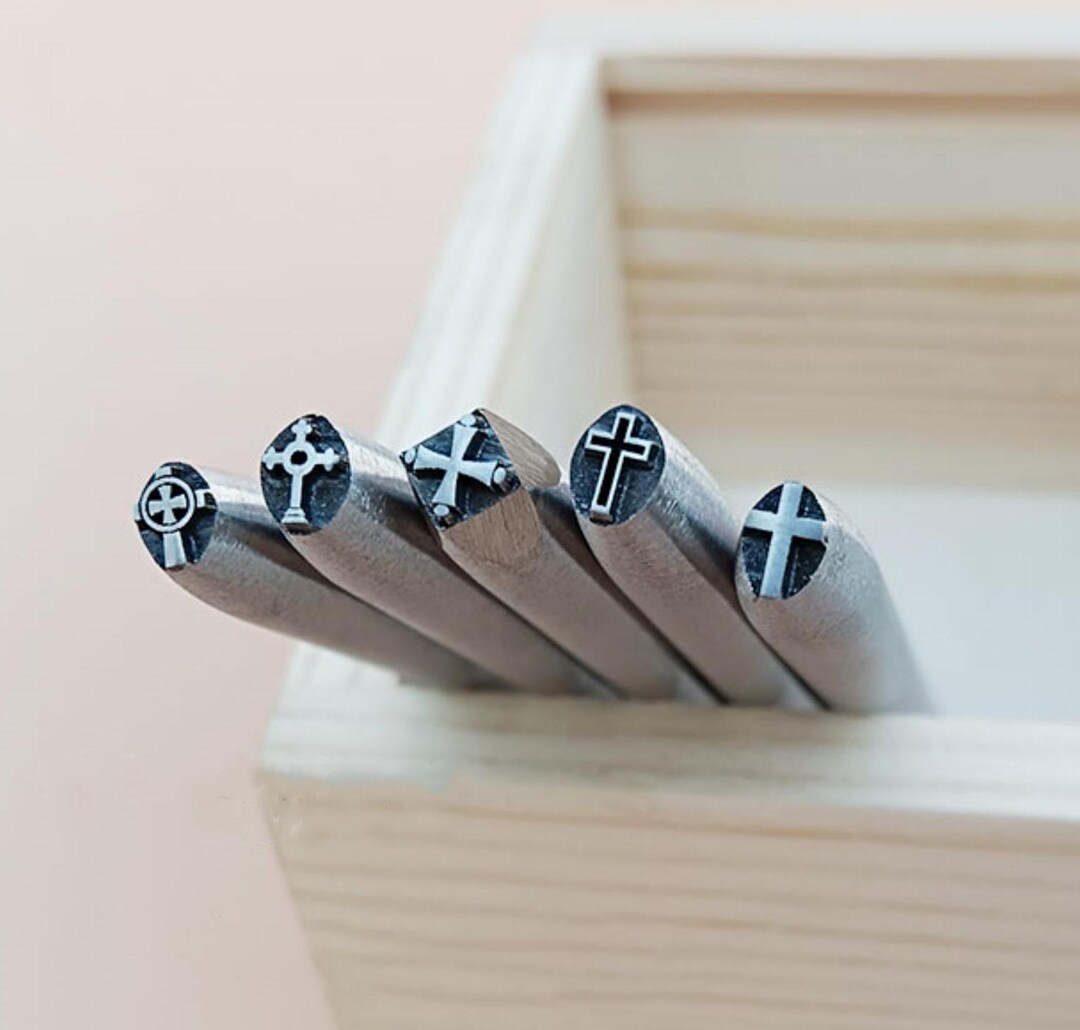 CROSS Metal Punch Stamp Steel Punches Jewelry Metal, Leather Stamping ...