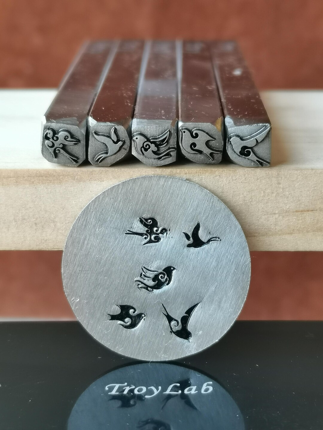 Lucky Bird Flying Swallow Steel Punch Texture Jewelry Metal Stamp ...