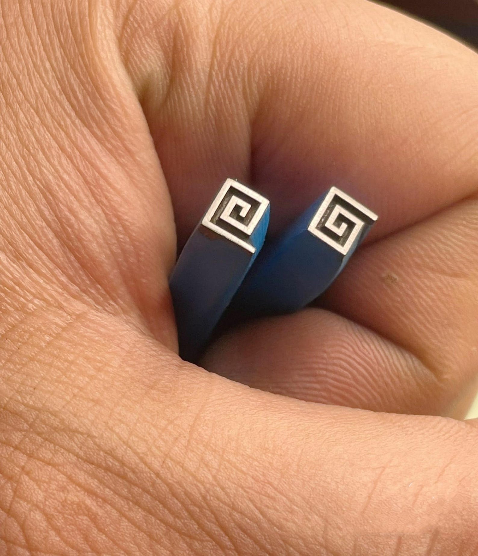 Bohemian Square Metal Stamp Boho Style Steel Punches Jewelry Metal ...