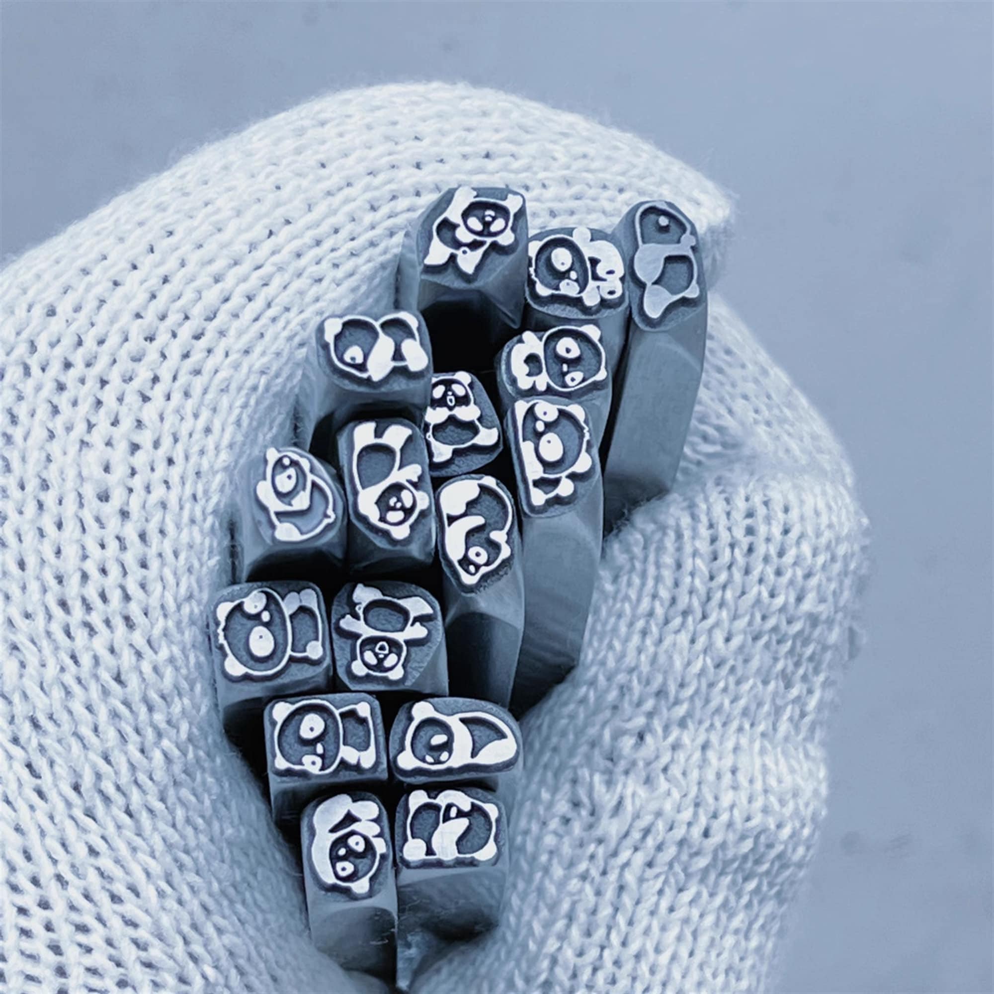 Lovely Panda Animals Cartoon Texture Steel Punches Jewelry Metal ...
