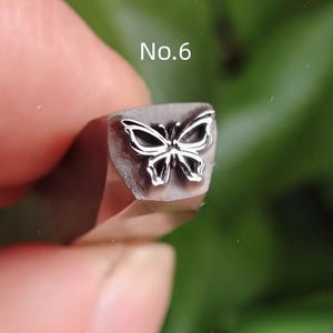 Lucky Bird Butterfly Stamp Totem Texture Steel Punches Jewelry Metal ...