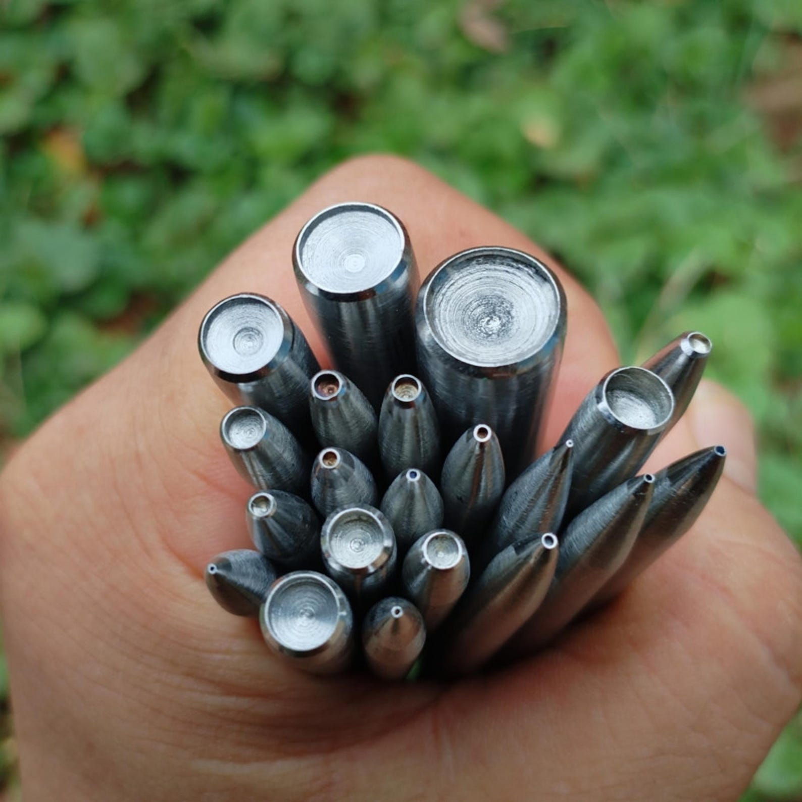 Fisheye Steel Punches Concave Circle Stamp Jewelry Metal, Leather ...