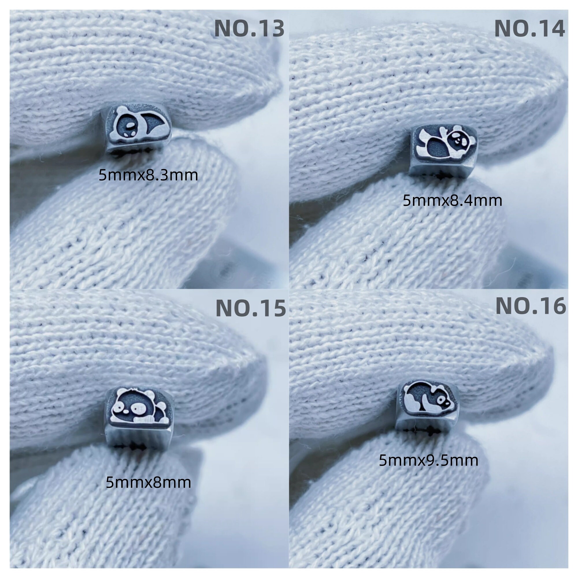 Lovely Panda Animals Cartoon Texture Steel Punches Jewelry Metal ...