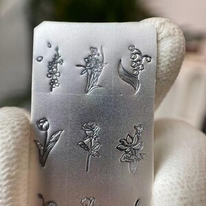 Special for Marielle--set of 12 Flower Steel Punches Jewelry Metal ...