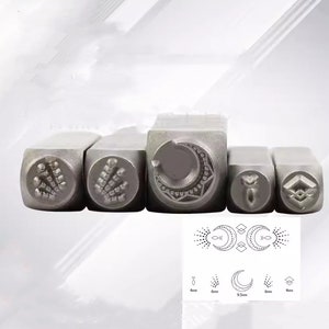 5 Pcs Lovely Cartoon Sunlight Sun Moon Diamond Punches Set Jewelry ...