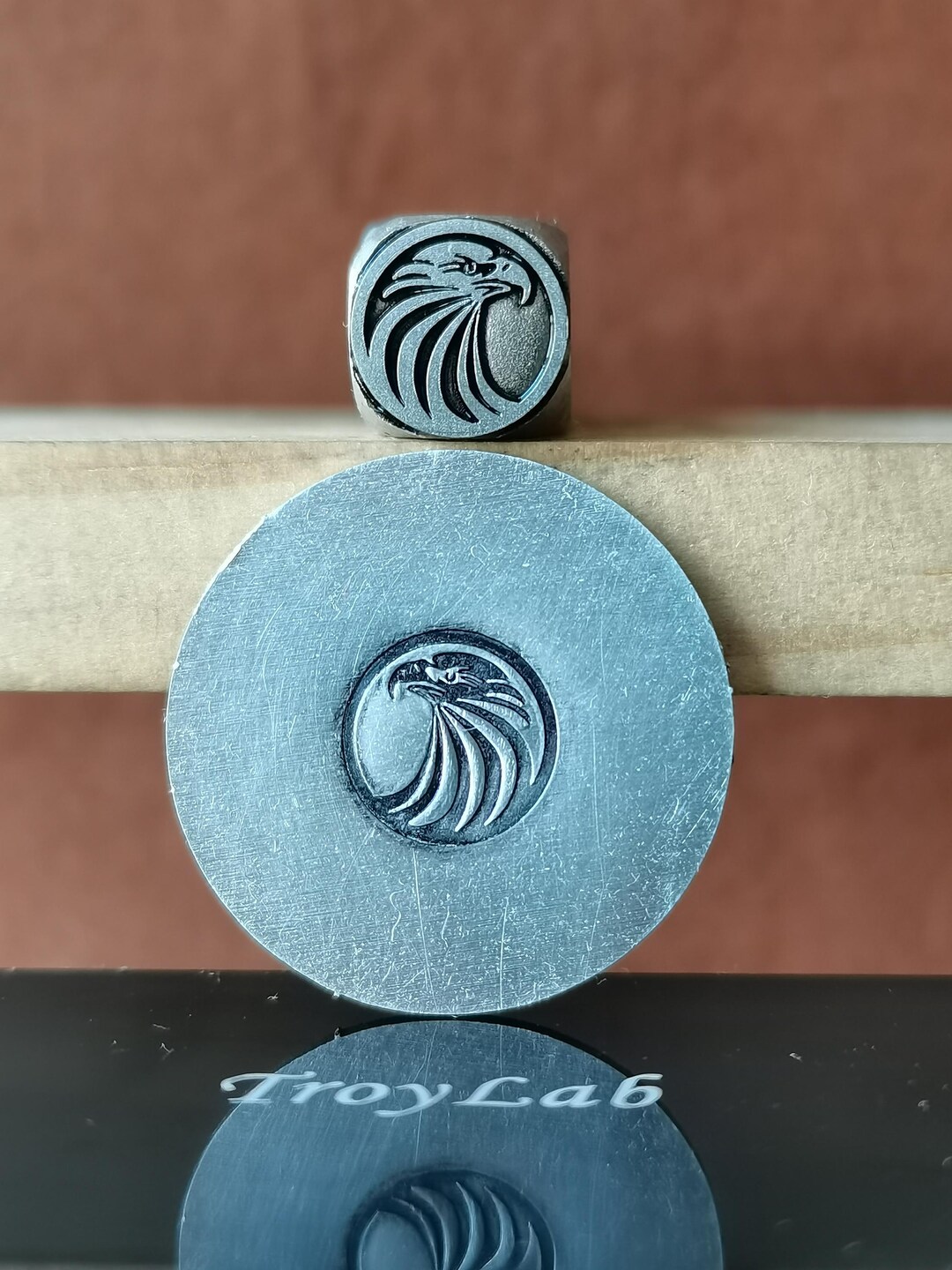 Eagle Metal Stamp Punk Bird Round Steel Punches Jewelry Metal, Leather ...