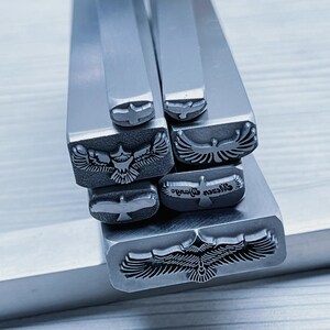 Eagle Bird Animal American Style Steel Punches Jewelry Metal, Leather ...