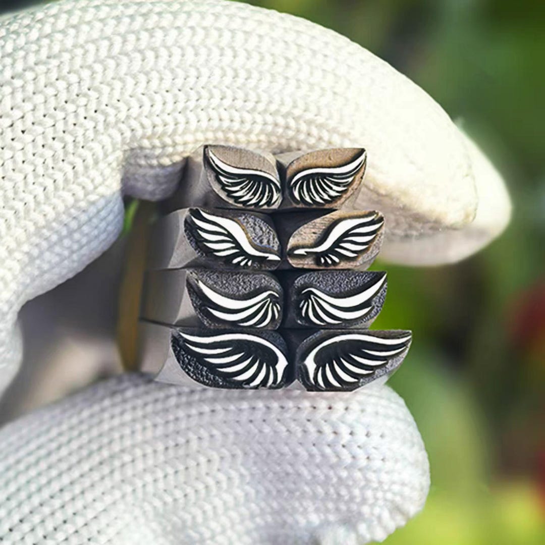 Angel Wings Steel Punches Bird Totem Wing Texture Stamp Jewelry Metal ...