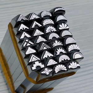 Iris/arrow/indian Inspired Triangle Steel Punches Jewelry Metal ...