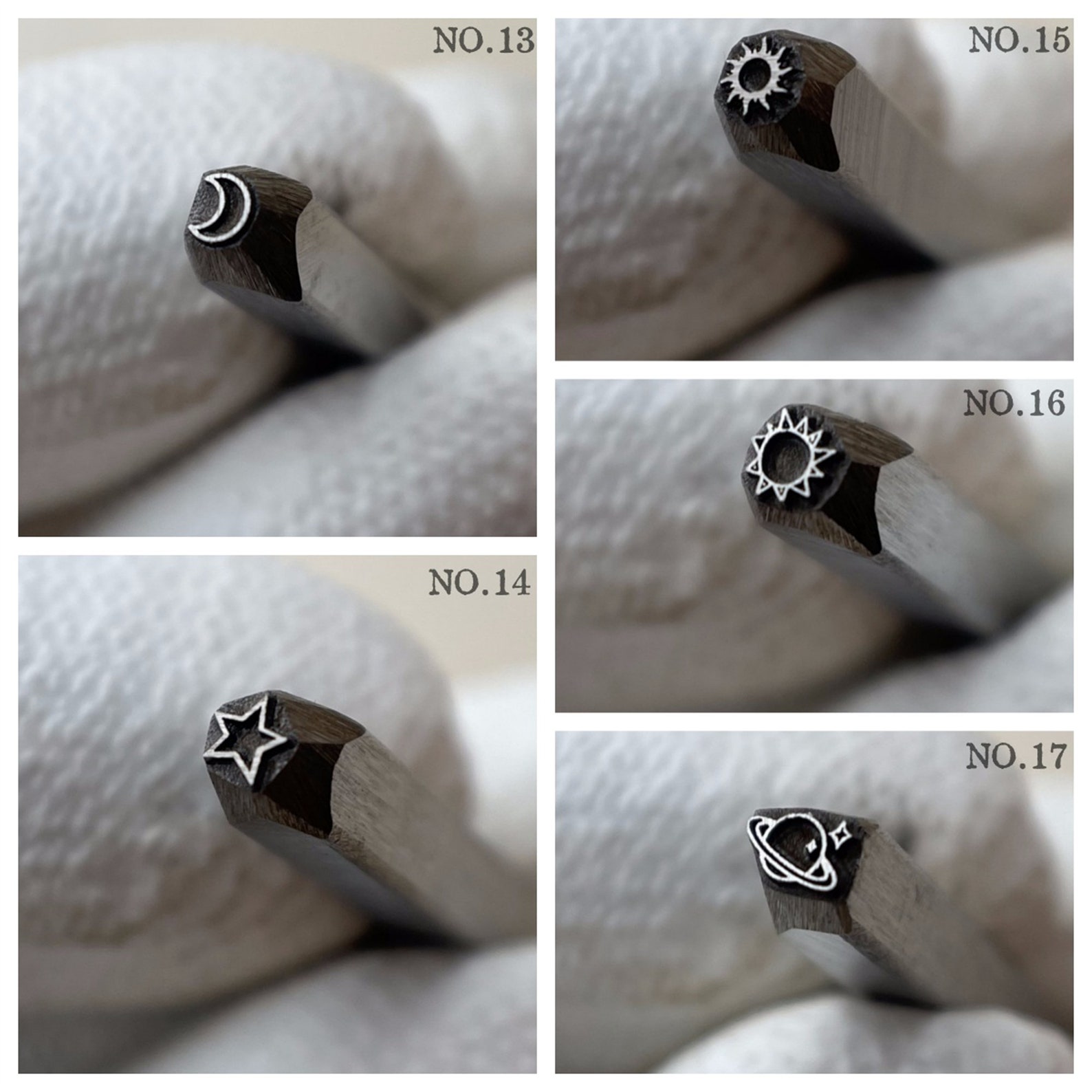 Sun/moon/star Steel Punches Jewelry Metal, Leather Stamping Tools ...