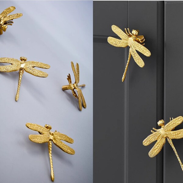 Dragonfly Door Knobs - Etsy