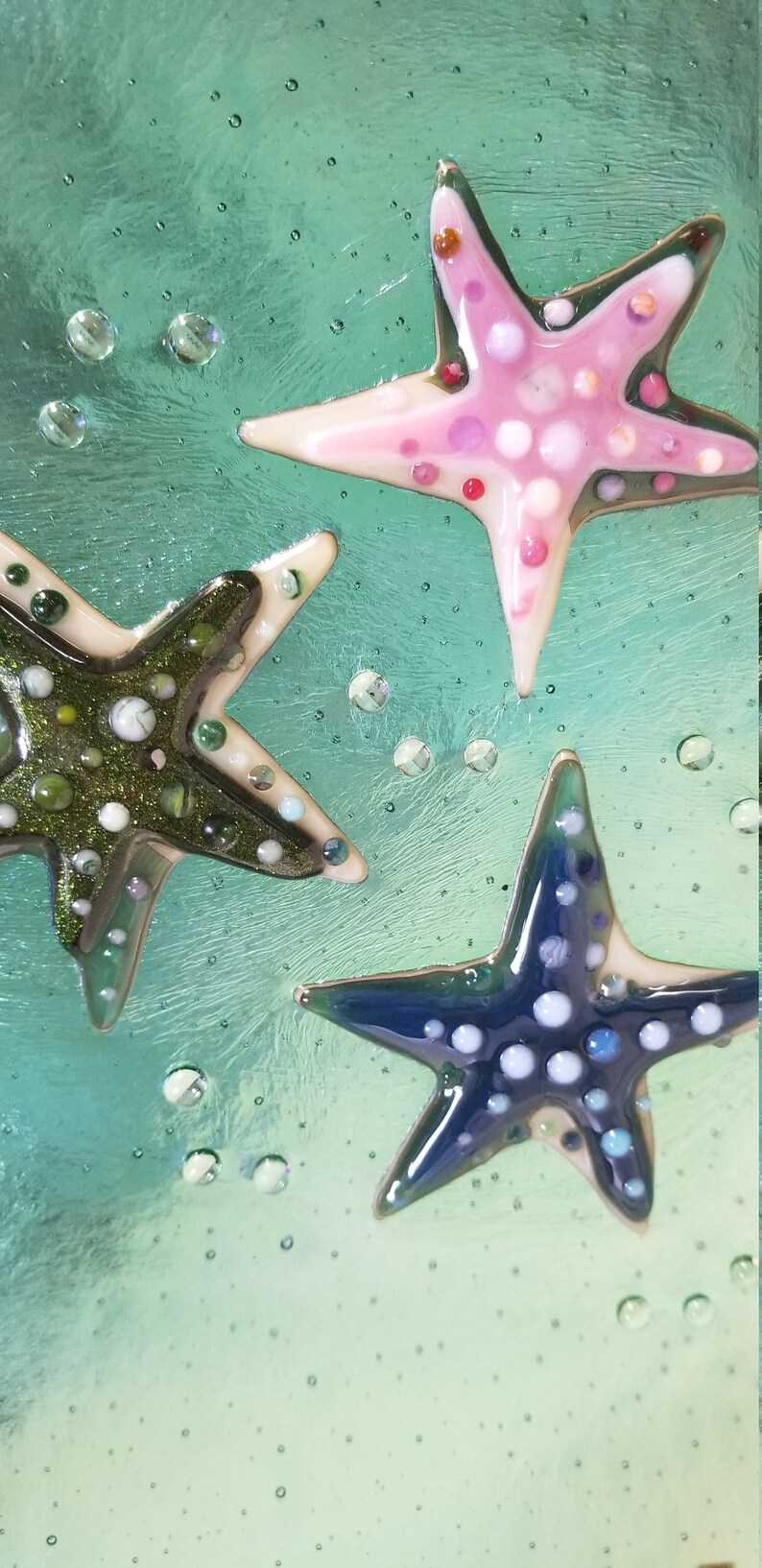 Fused Glass Plate of Starfish - Etsy