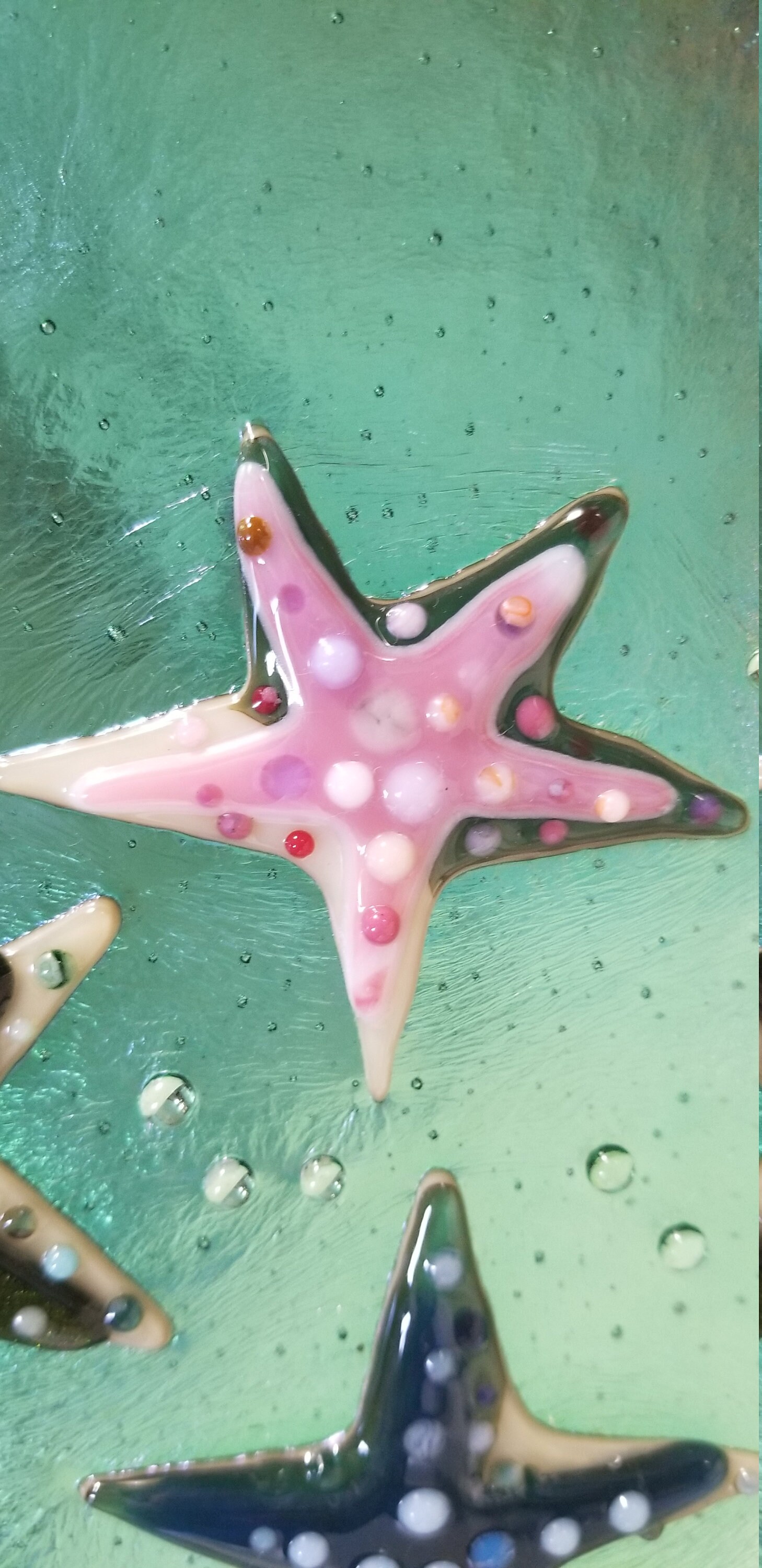 Fused Glass Plate of Starfish - Etsy