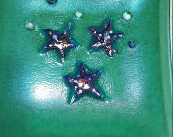 Fused Glass Plate of Starfish - Etsy