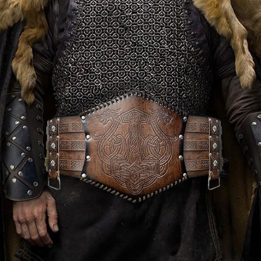 Viking Belt, Knight Leather Belt,medieval Leather Belt,larp Costume ...