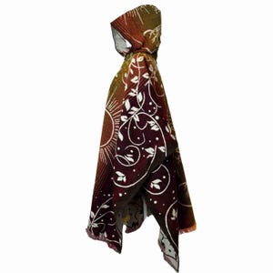 Tree of Life and Sun Warm Mens Alpaca Wool Poncho Hoodie | Hooded Cape ...