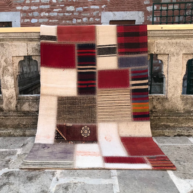 Patchwork Kilim Rug - Etsy
