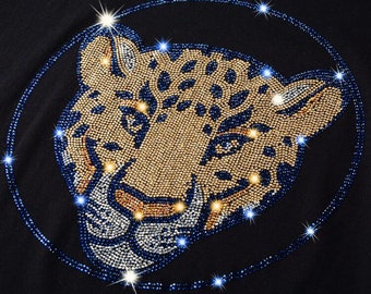 Tiger Rhinestone Transfer Bling Hot Fix Iron on Patch Motif | Etsy