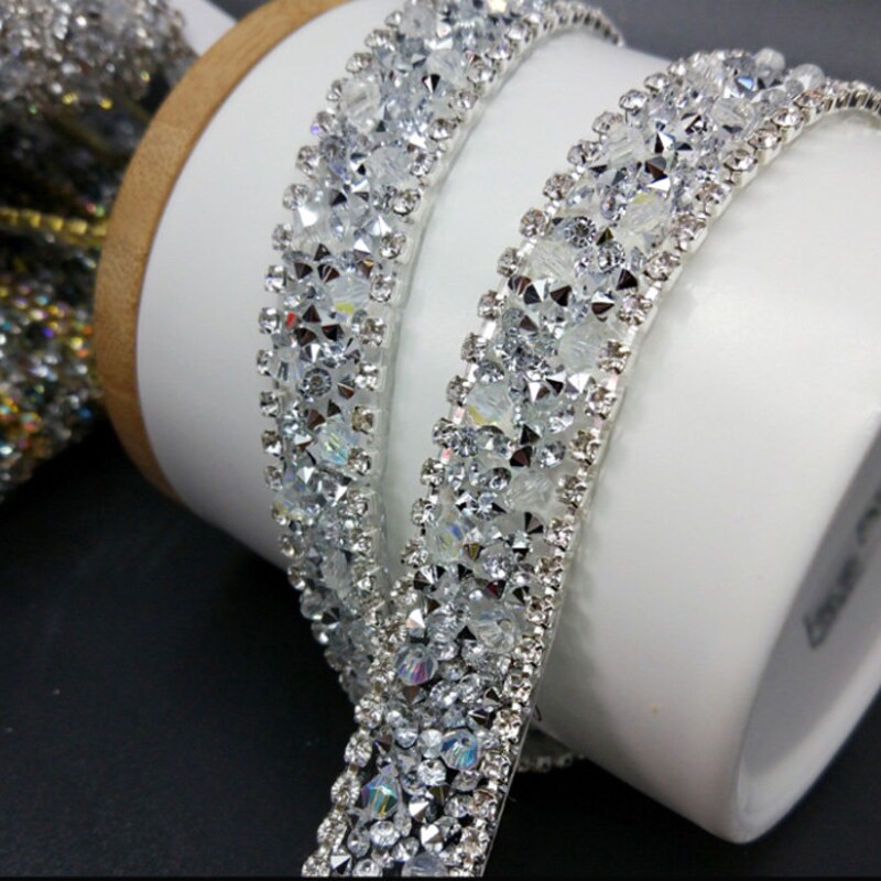 Rhinestone Cup Chain - Etsy