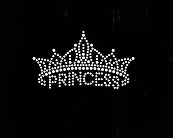 Crown Princess Rhinestone Transfer Bling Hot Fix Iron on Patch - Etsy