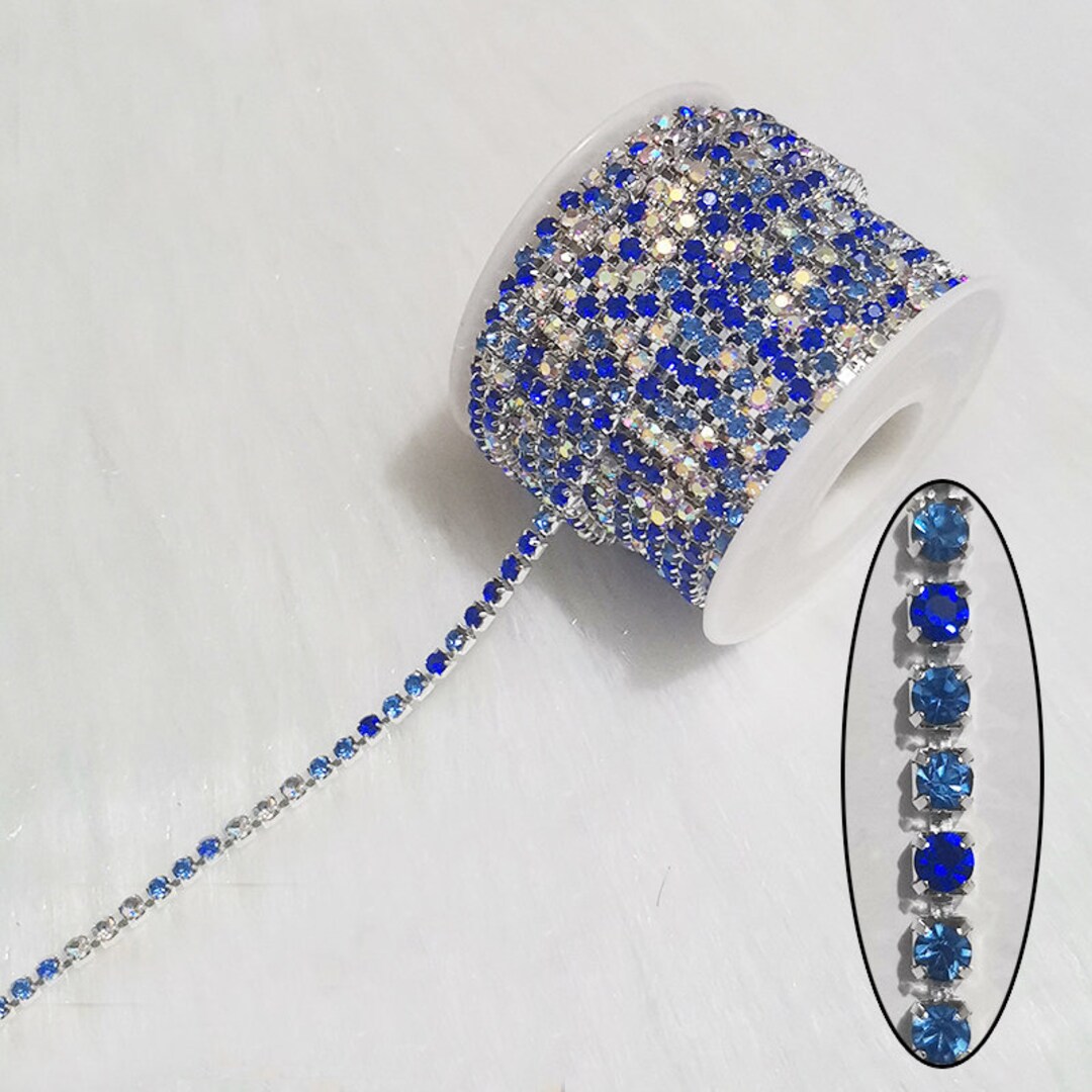 1 Yard Rhinestone Trim Crystal Trim Rhinestone Chain - Etsy
