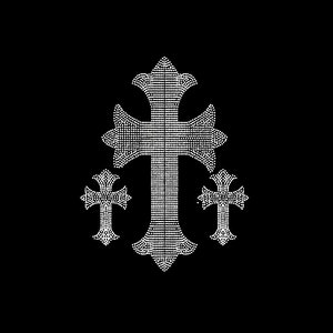 Cross Rhinestone Transfer Bling Hot Fix Iron on Patch Motif - Etsy