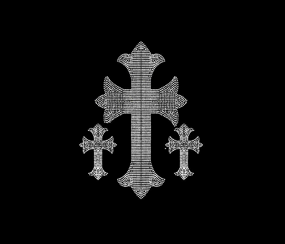 Cross Rhinestone Transfer Bling Hot Fix Iron on Patch Motif - Etsy