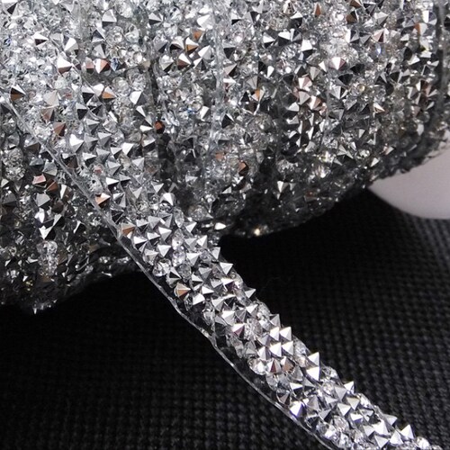 Clear Rhinestone Trim Clear Crystal Chain Wedding Rhinestone - Etsy