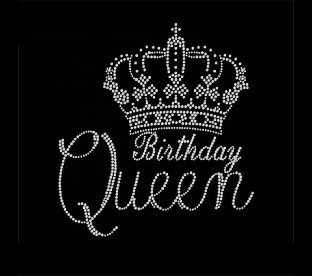 Crown Rhinestone Transfer Bling Hot Fix Iron on Patch Motif Design ...