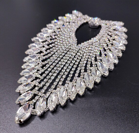 Clear Rhinestone Trim Clear Crystal Chain Wedding Rhinestone | Etsy