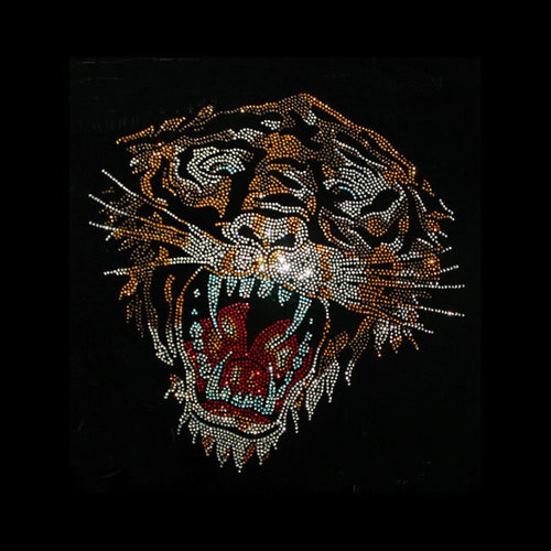 Tiger Rhinestone Transferiron on Hot Fix Rhinestone Transfer - Etsy
