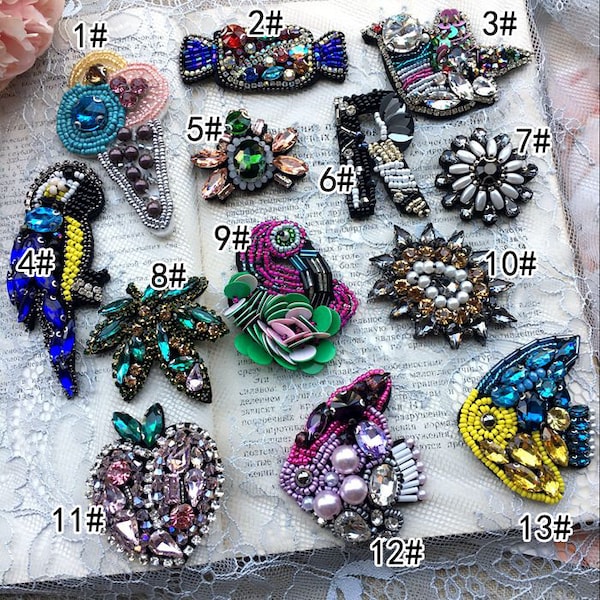 Beaded Applique - Etsy