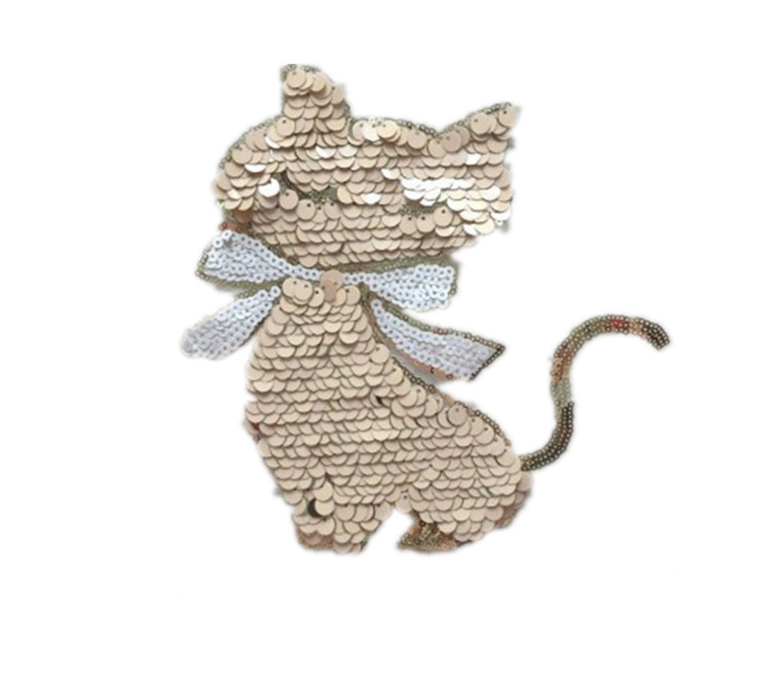 Cat sequins applique patch appliques cloth applique DIY | Etsy