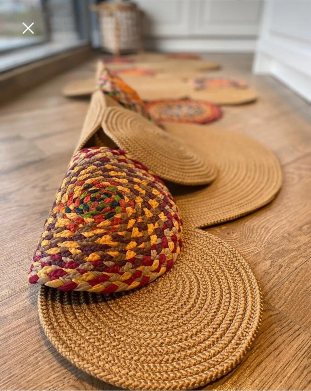 Handmade Decorative Wicker Runner Custom Table Runner Boho Natural ...