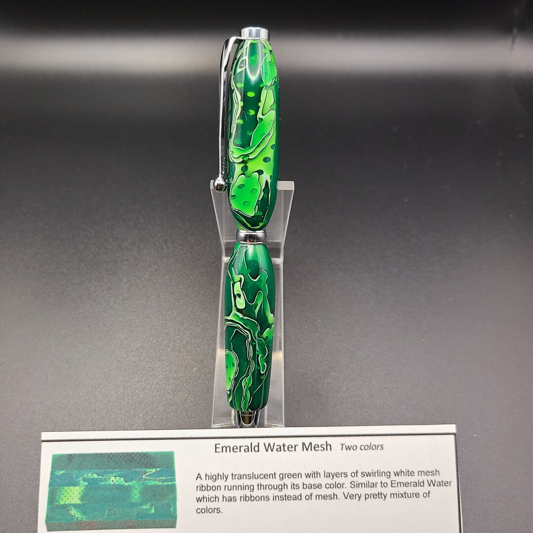 PENS VETERAN MADE, Handmade, Acrylic Ink Pen, Multi Colored, Hand ...