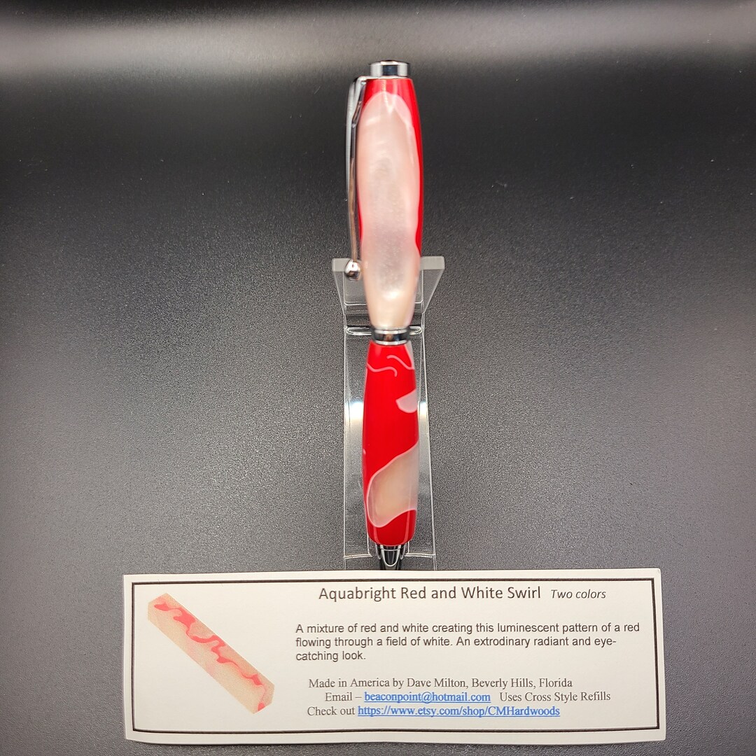 PENS VETERAN MADE, Handmade, Acrylic Ink Pen, Multi Colored, Hand ...