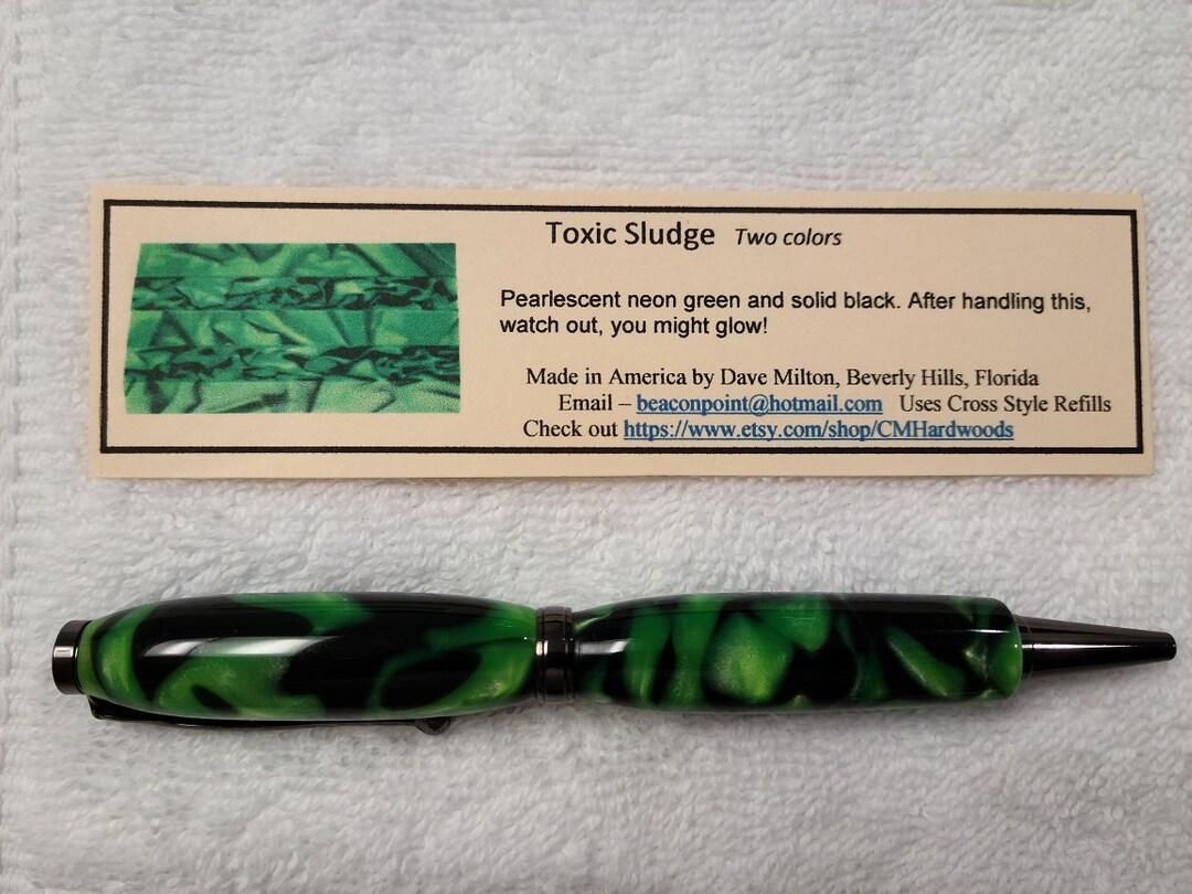 PENS - VETERAN MADE, Handmade, Acrylic Ink Pen, Multi Colored, Hand ...