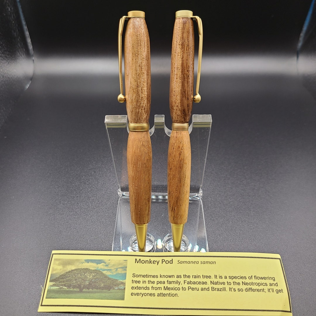 PENS - VETERAN MADE, Handmade, Monkey Pod Wood Ink Pens, Hand Turned ...