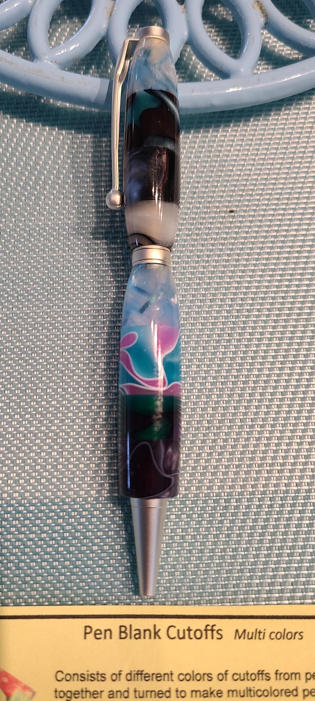 PENS - VETERAN MADE, Handmade, Acrylic Ink Pen, Multi Colored, Hand ...