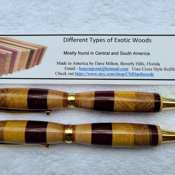 Wood Turned Pens - Etsy