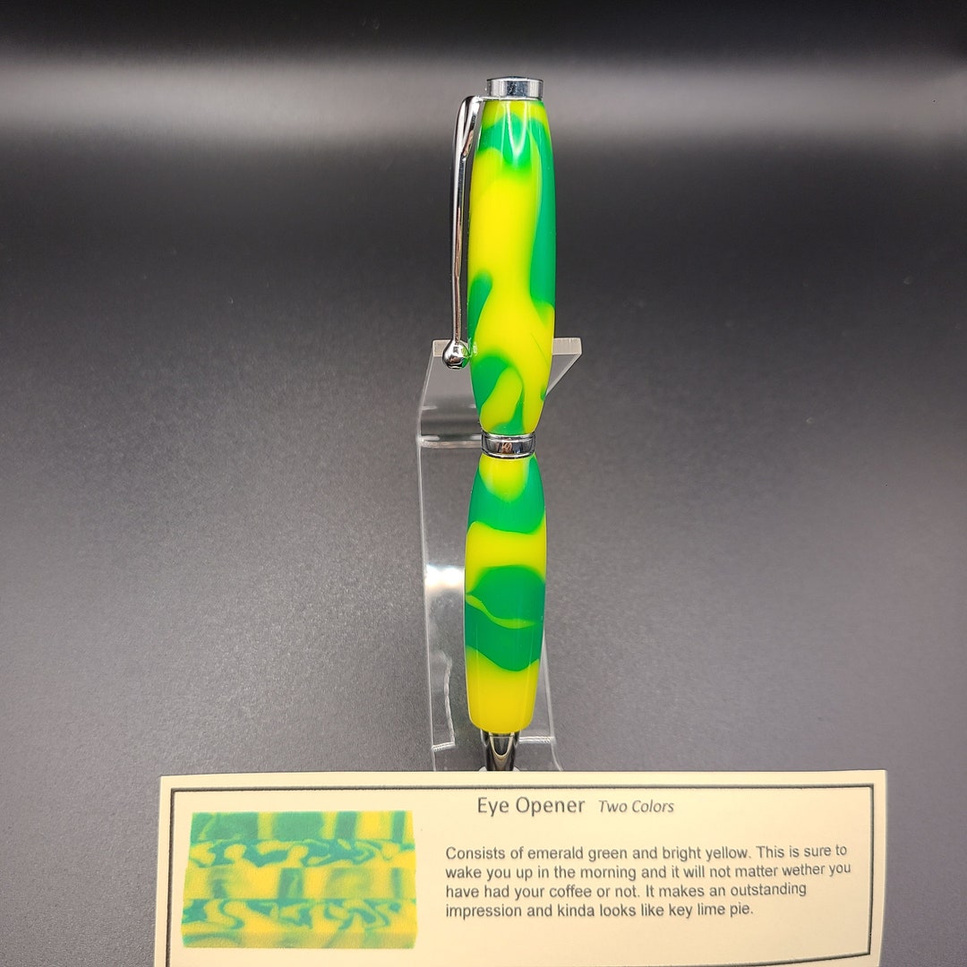 PENS - VETERAN MADE, Handmade, Acrylic Ink Pen, Multi Colored, Hand ...