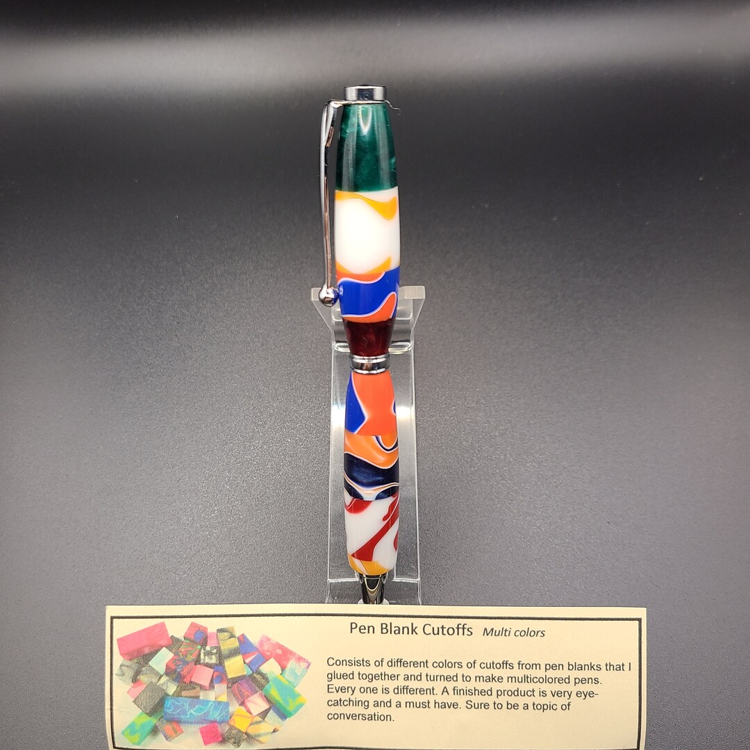 PENS - VETERAN MADE, Handmade, Acrylic Ink Pen, Multi Colored, Hand ...