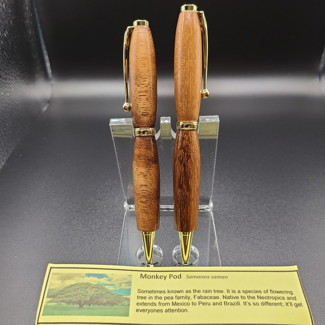 PENS - VETERAN MADE, Handmade, Monkey Pod Wood Ink Pens, Hand Turned ...
