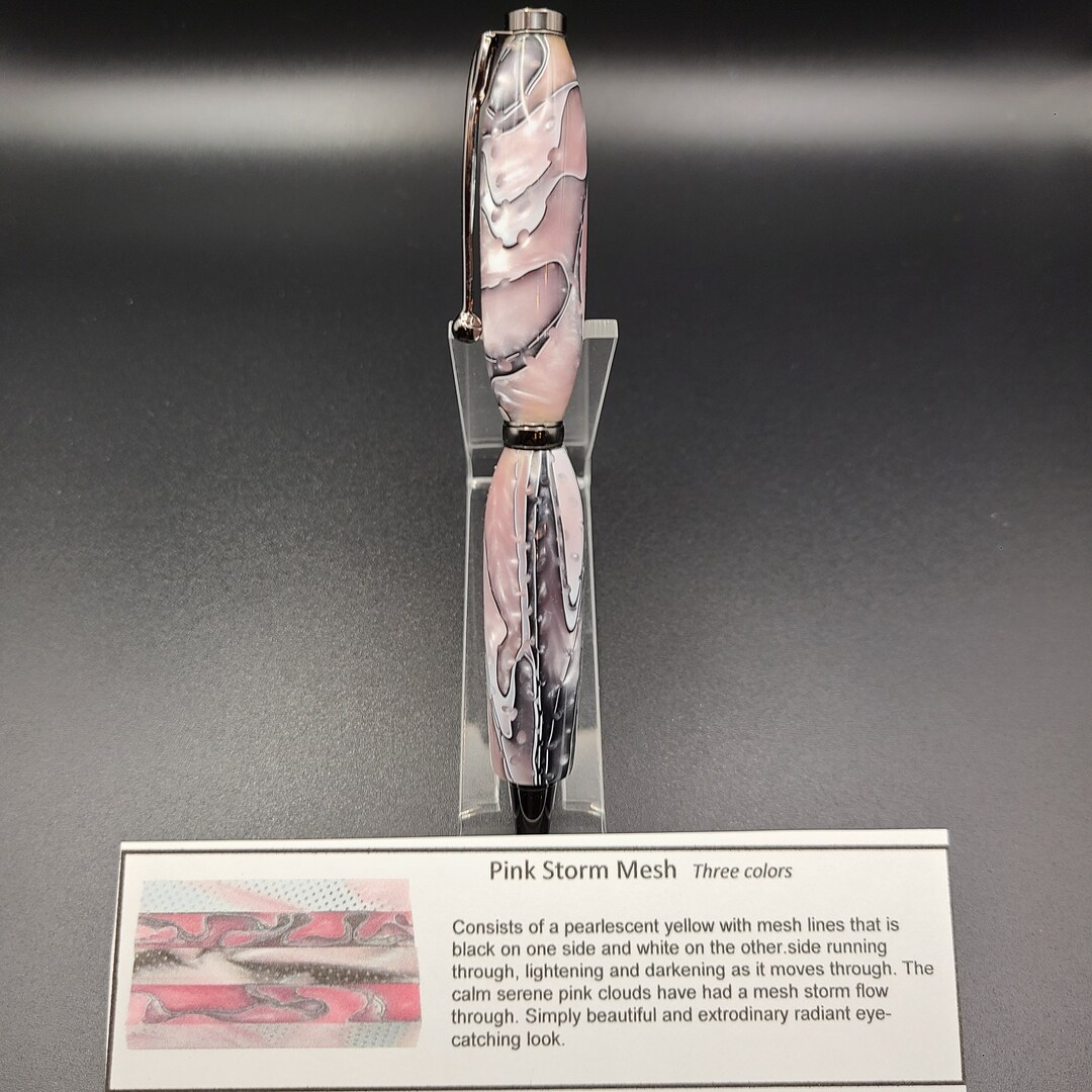 PENS - VETERAN MADE, Handmade, Acrylic Ink Pen, Multi Colored, Hand ...