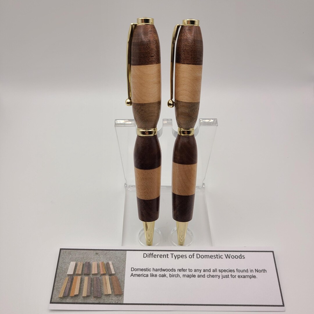 PENS - VETERAN MADE, Handmade, Wood Ink Pens, Hand Turned, Cross Style ...