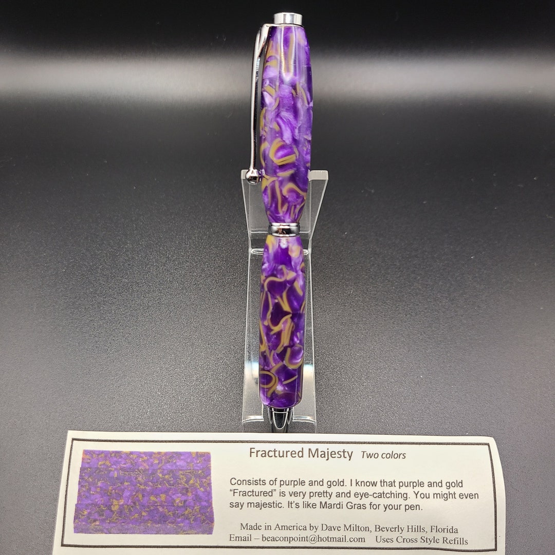 PENS VETERAN MADE, Handmade, Acrylic Ink Pen, Multi Colored, Hand ...