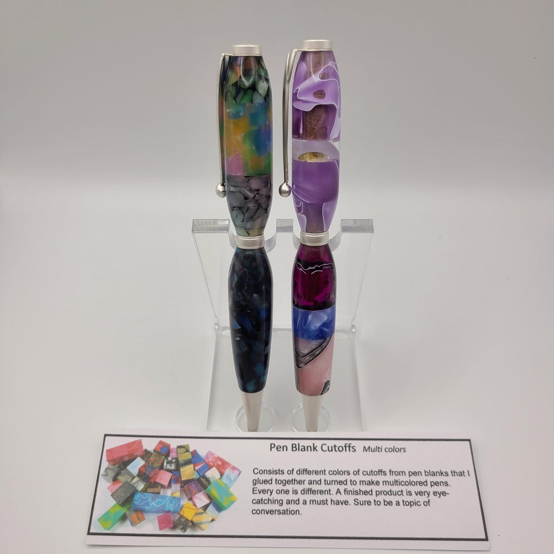 VETERAN MADE, Handmade, Acrylic Ink Pen, Multi Colored, Hand Turned ...