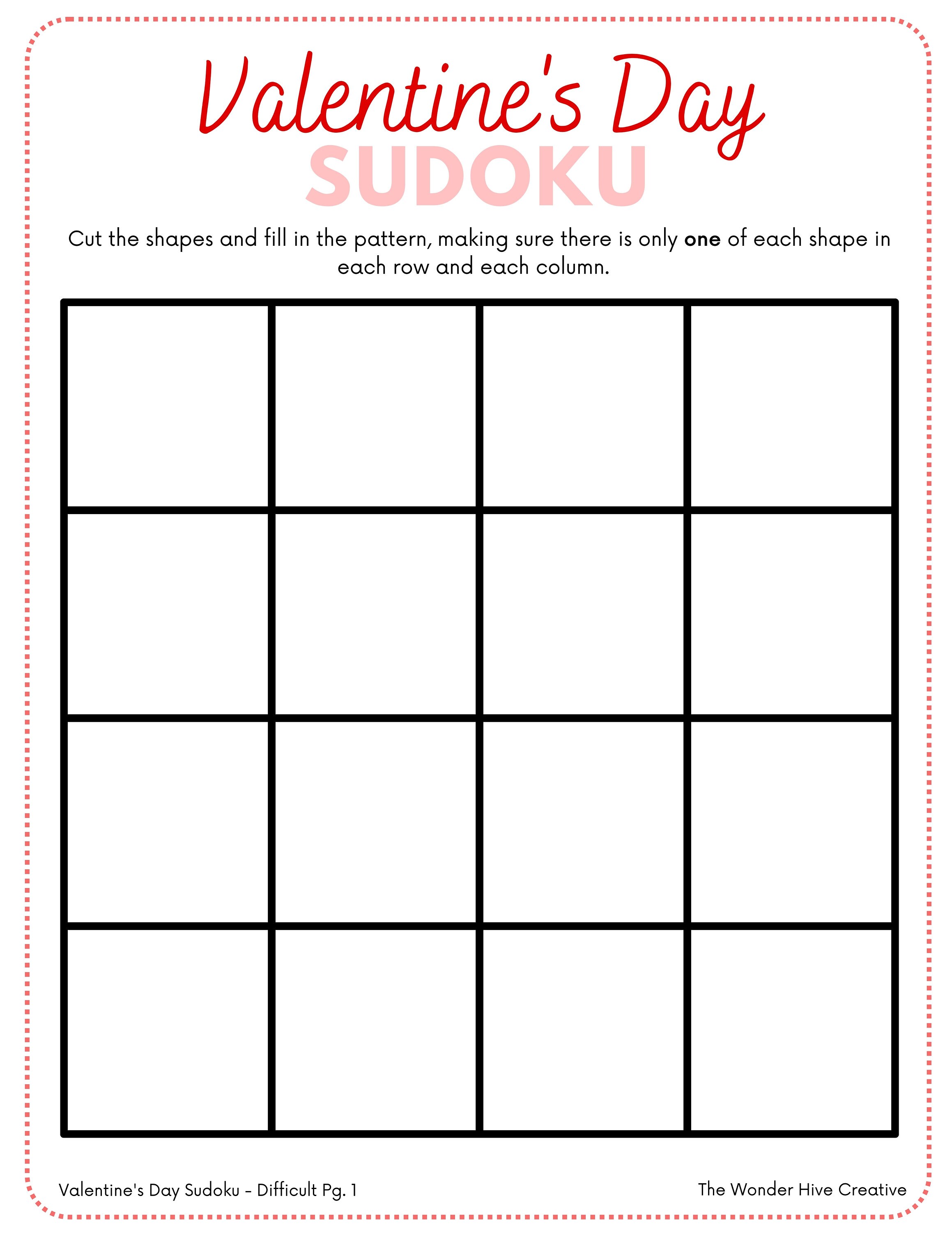 Valentines Day Printable for Kids Cute Fun Activity Homeschool ...